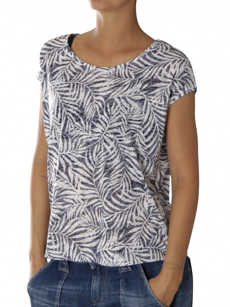 Catwalk Junkie Ts Summer Leaves Midnight Shirts Blau Yam Yam World De
