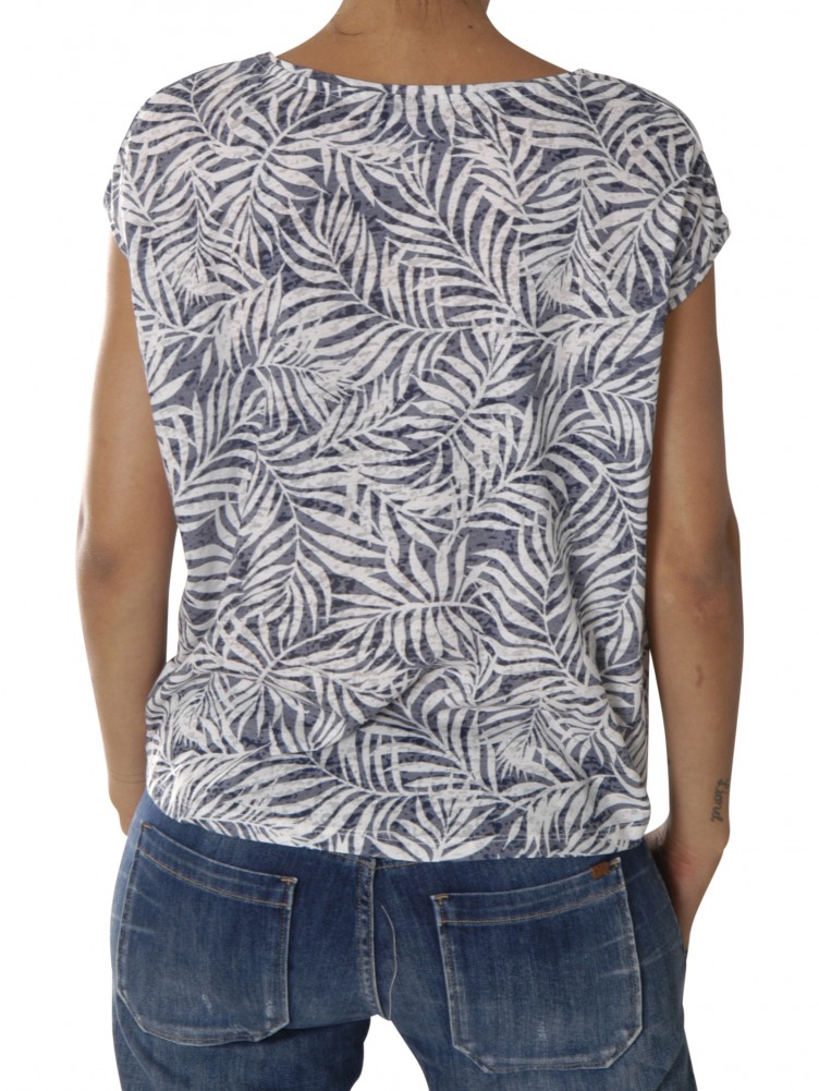 Catwalk Junkie Ts Summer Leaves Midnight Shirts Blau Yam Yam World De