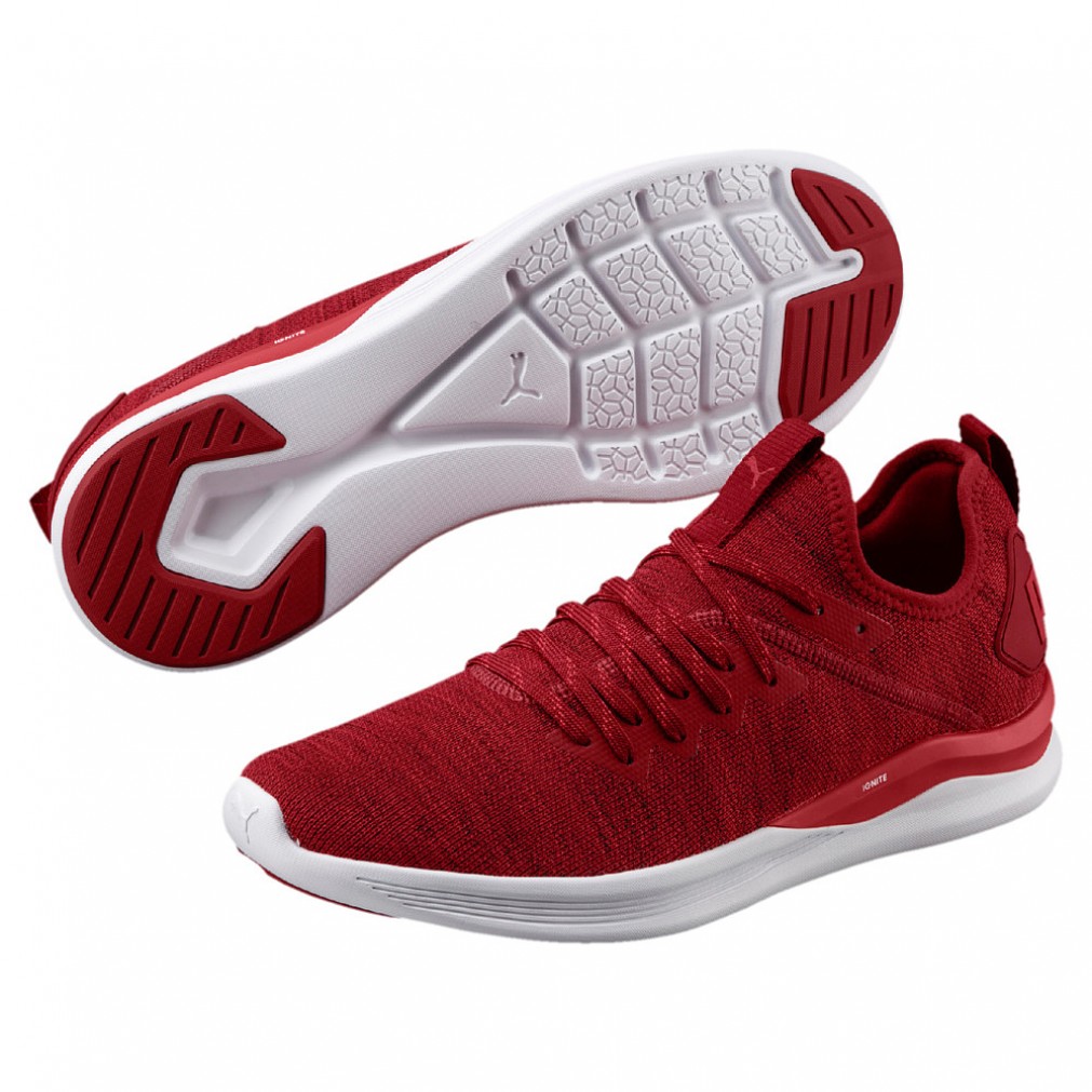 Puma IGNITE FLASH EVOKNIT Sportschuhe rot --> yam-yam-world.de